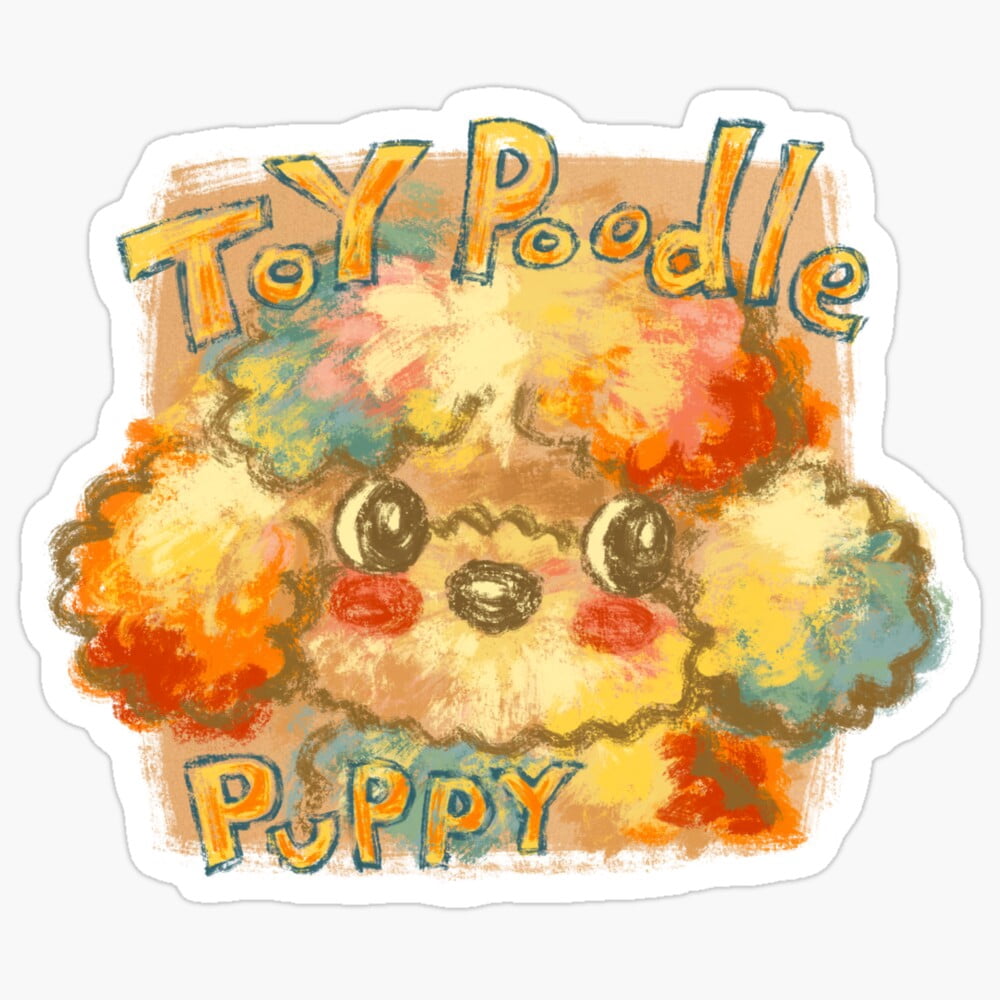 Kira Sticker - Toy Poodle Puppy Graffiti Gift For You - Phone Stickers ...