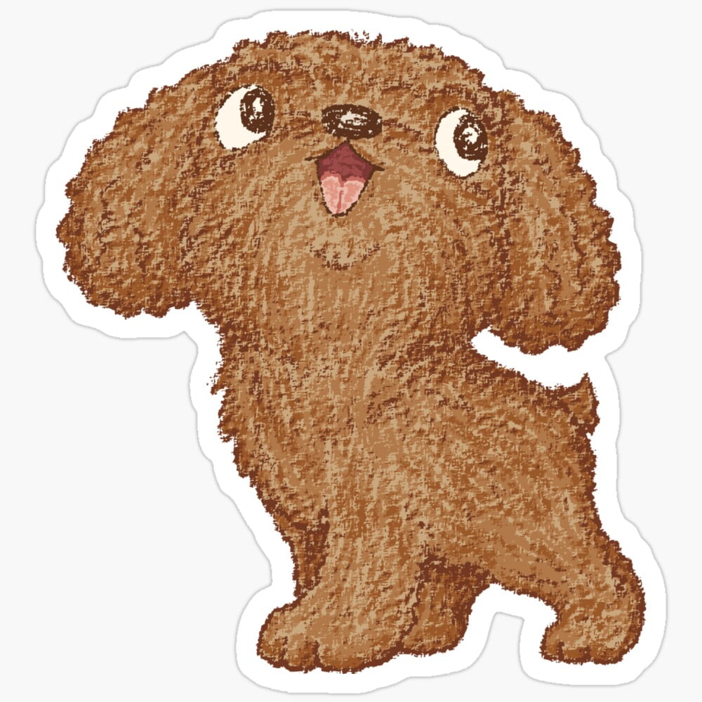 Kira Sticker - Toy-Poodle Walking Gift For You - Phone Stickers ...