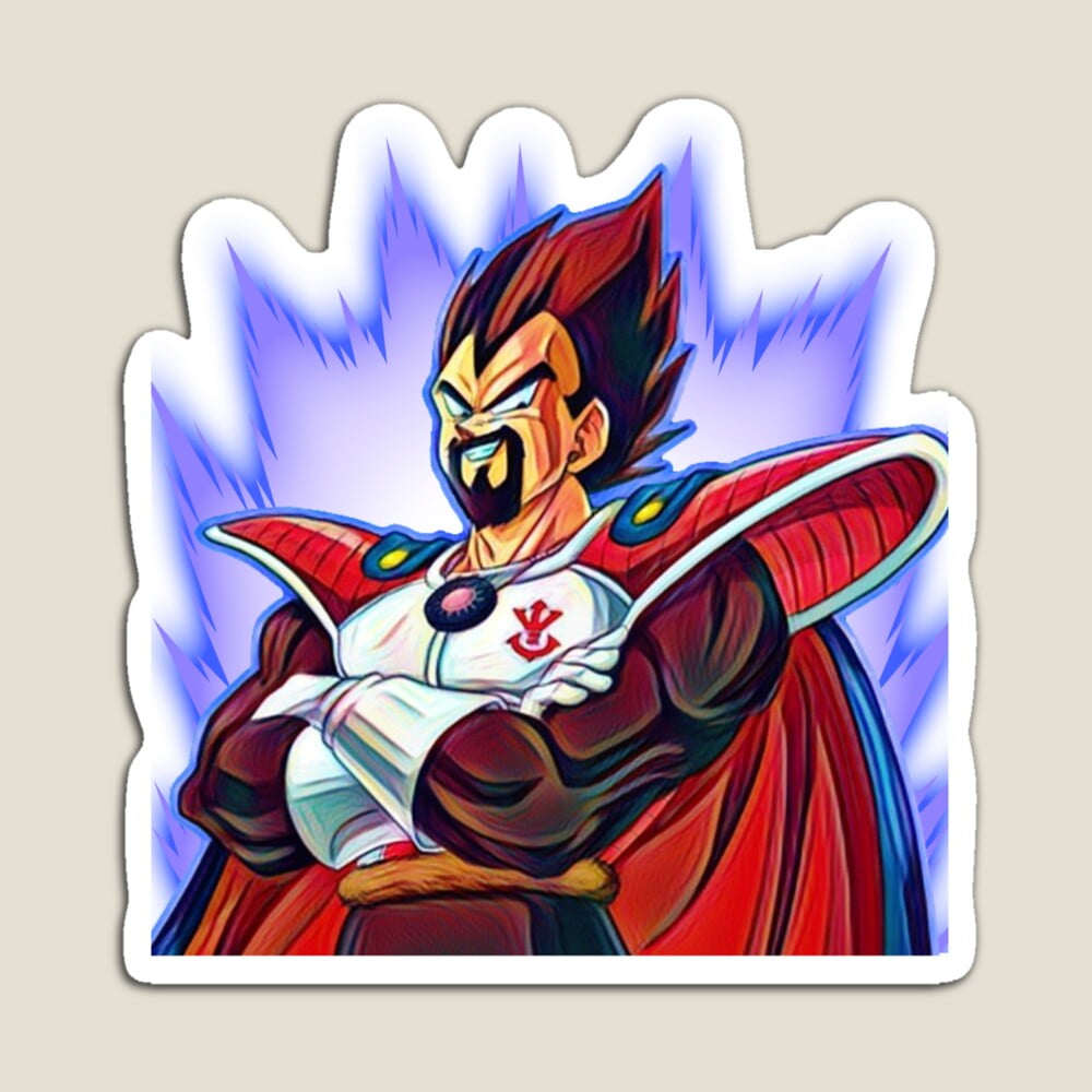 Kira Sticker With Train Insaiyan King Vegeta Db/Dbz/Dbgt/Dbs Decorative ...