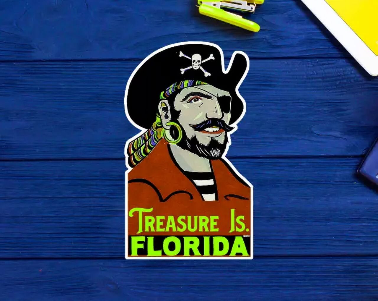 Kira Sticker With Treasure Island Florida Decal Pirate Indoor Outdoor ...