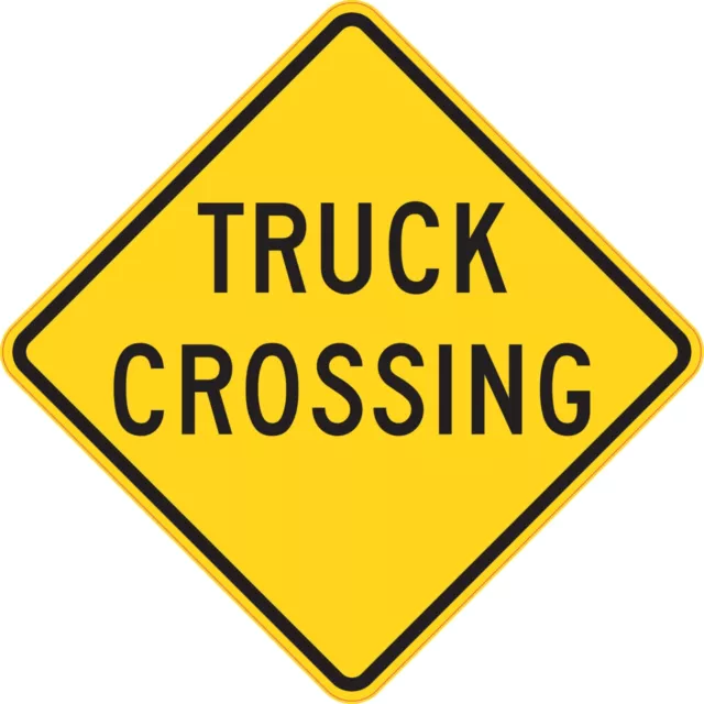 Kira Sticker With Truck Crossing Yield Sign Window Decal Decorative ...