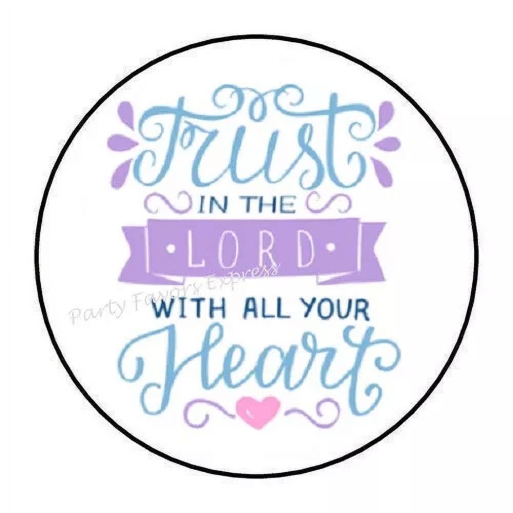 Kira Sticker With Trust In The Lord With All Your Heart Decorative ...