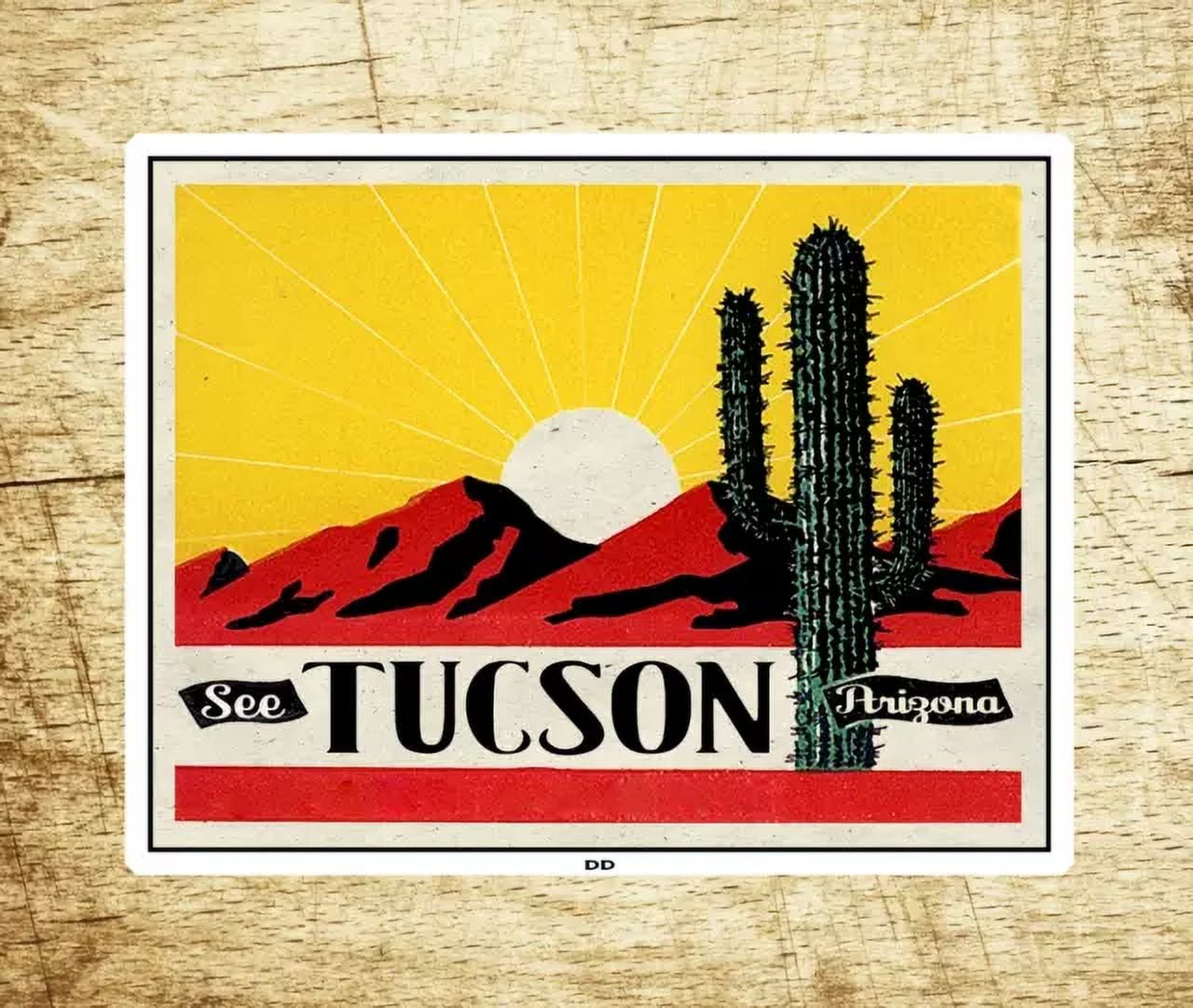 Kira Sticker With Tucson Arizona Vintage Travel Decal / Cactus Laptop ...