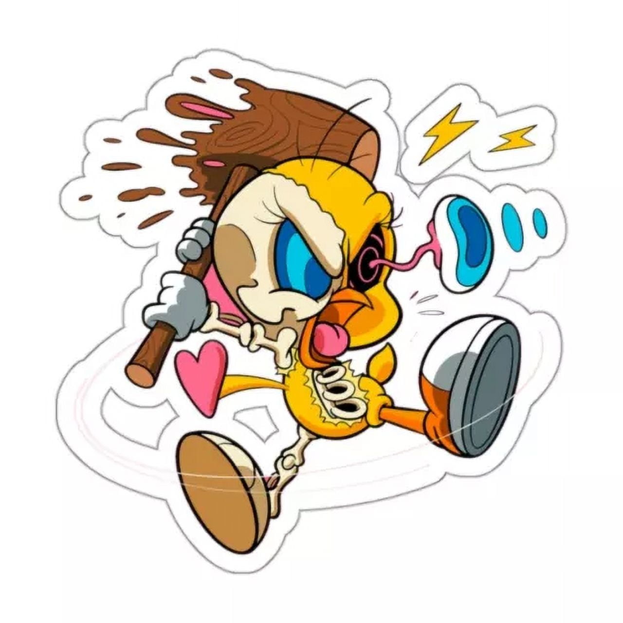 Kira Sticker With Tweety Bird Cartoon Character Fan Art Compilation ...