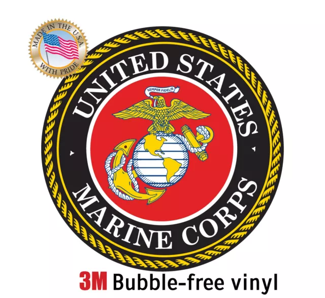Kira Sticker With U.S. Usmc Marine Corps Seal Car Truck Laptop Decal ...