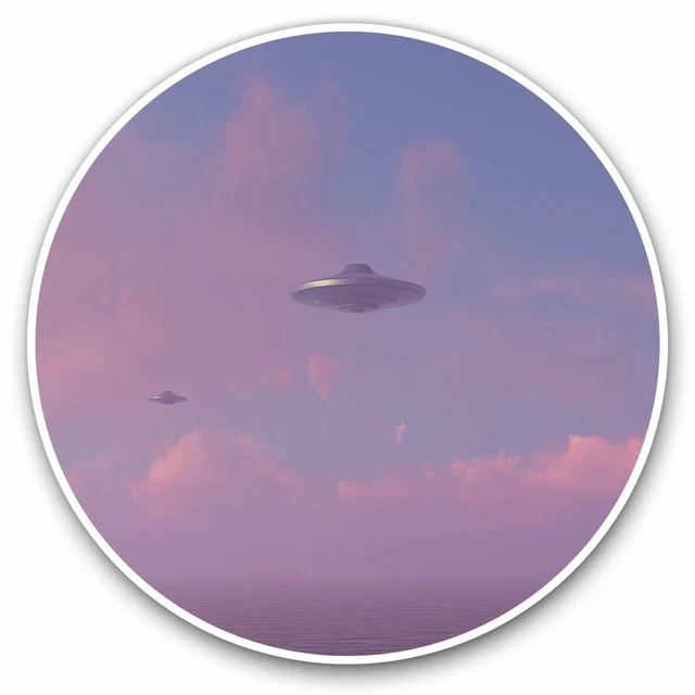 Kira Sticker With Ufo Alien Spaceship Sci-Fi Space Cool Gift Decorative ...