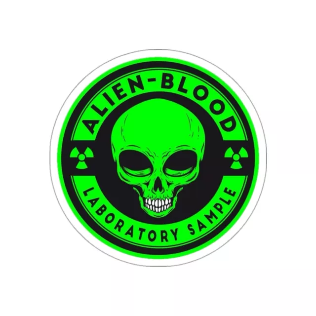 Kira Sticker With Ufo Aliens Blood Laboratory Sample Area 51 Top Secret ...