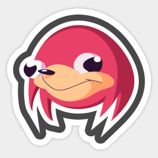 Kira Sticker With Ugandan Knuckles Sticker & Design, Humor, Knuckles ...