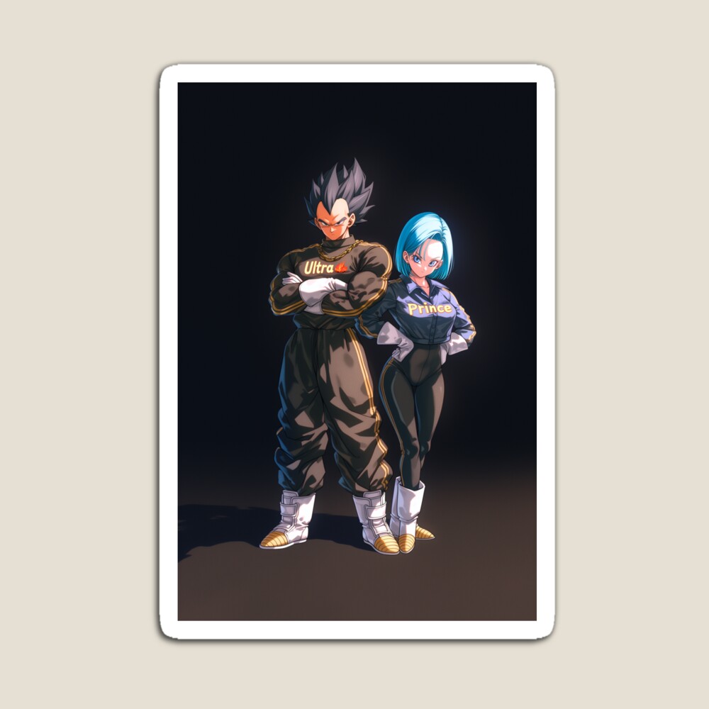Kira Sticker With A 'Ultra Fresh" Couple | Vegeta & Bulma Concept ...