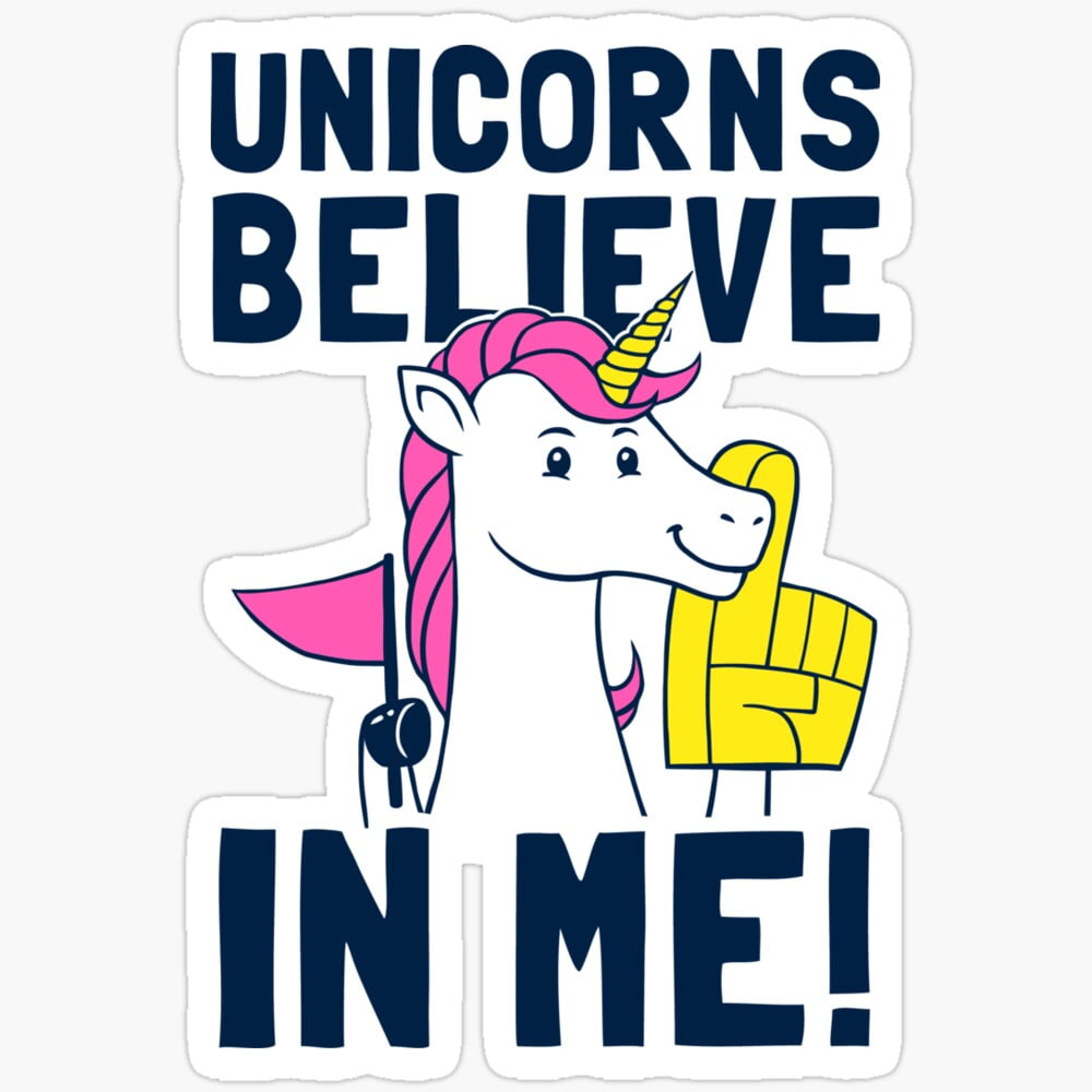 Kira Sticker - Unicorns Believe In Me Gift For You - Phone Stickers, Waterproof Decals Water ...