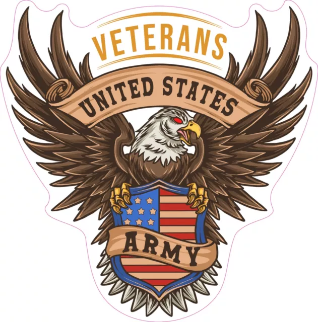 Kira Sticker With United States Army Veteran Eagle Window Decal ...