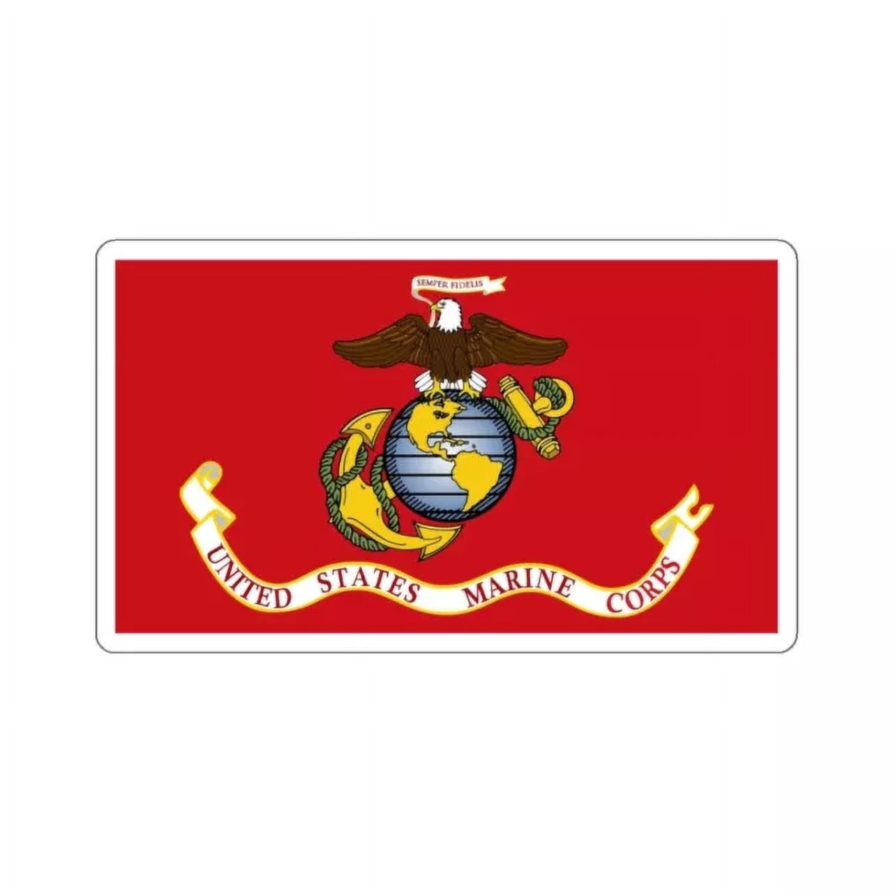 Kira Sticker With United States Marine Corps Ega Red Flag Us American ...
