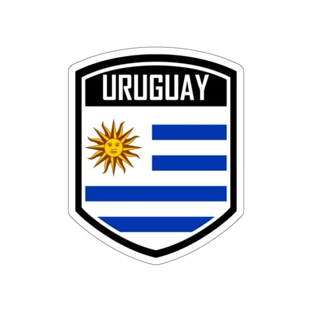Kira Sticker With Uruguay National Flag Shield Country Vinyl Decal Logo ...