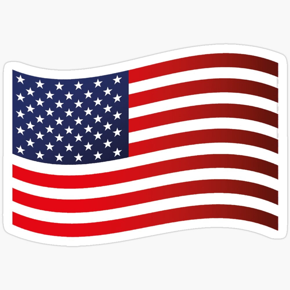 Kira Sticker - Usa Flag - Phone Stickers, Waterproof Decals Water ...