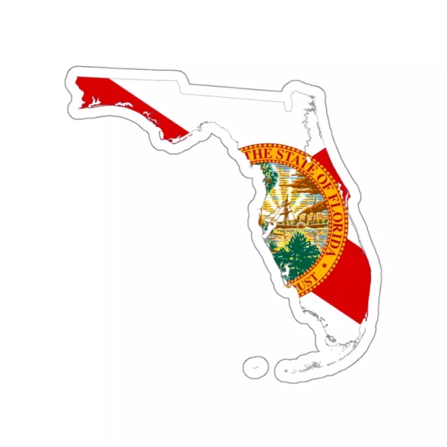 Kira Sticker With Usa State Of Florida Flag Outline Illustration ...