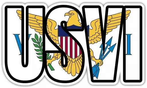 Kira Sticker With Usvi Us Virgin Islands Flag Vinyl Usa Made Truck ...
