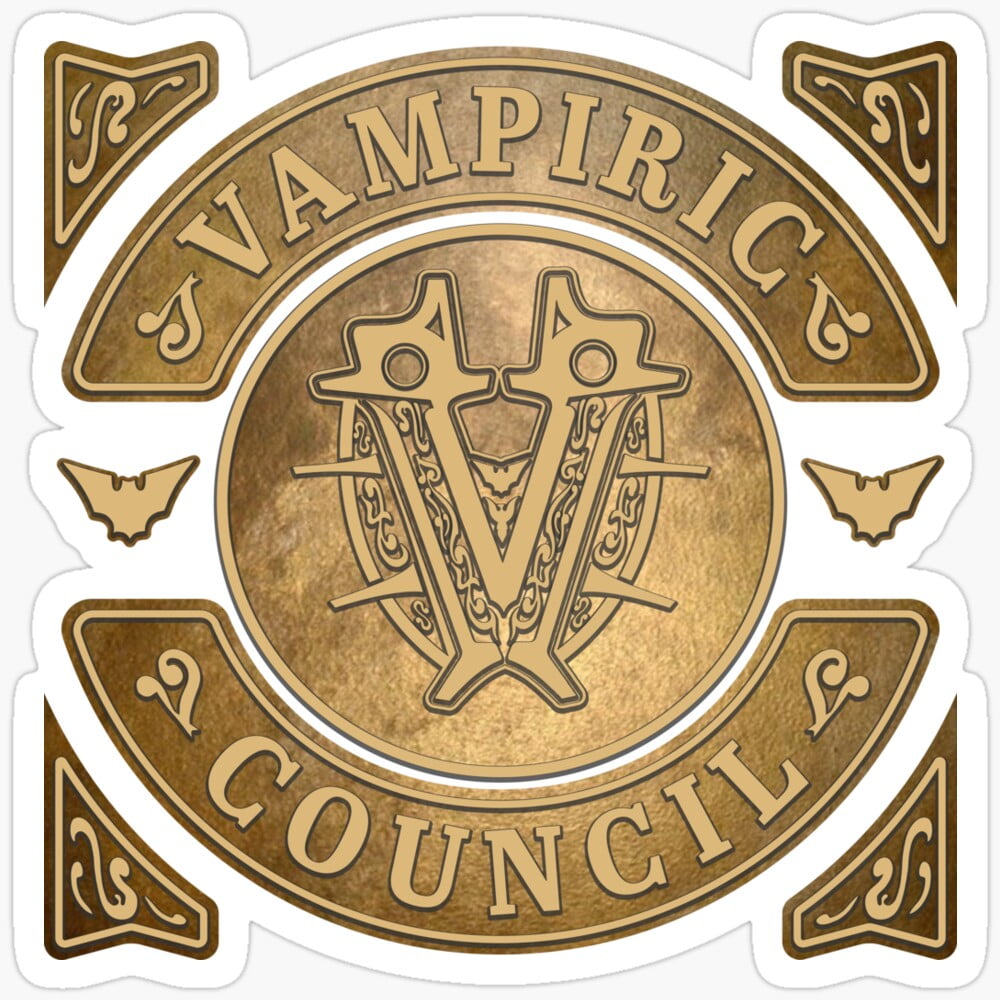 Kira Sticker - Vampiric Council Brass Emblem - Phone Stickers ...