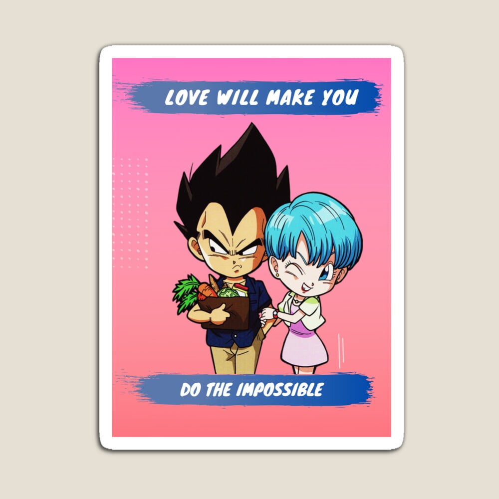 Kira Sticker With Vegeta And Bulma From Dragon Ball Super Decorative ...