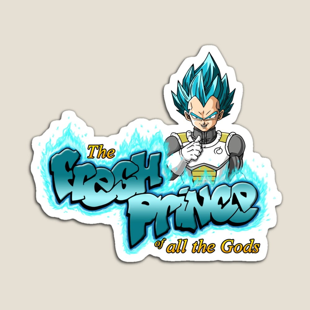 Kira Sticker With Vegeta The Fresh Prince Of All The Gods/Gift For Fans ...