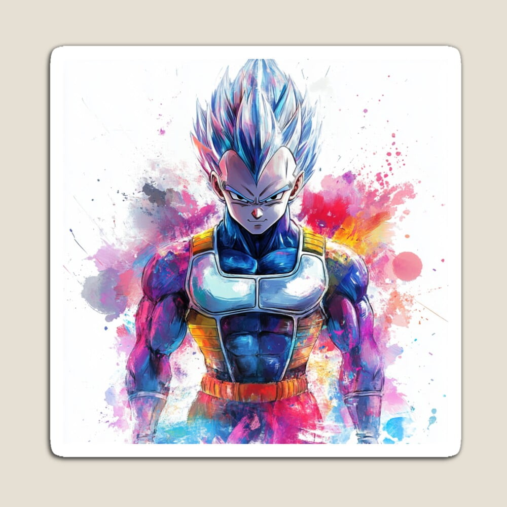 Kira Sticker With Vegeta Majestic Saiyan Power Unleashed Decorative ...