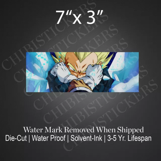 Kira Sticker With Vegeta Super Saiyan Slap Peeker Vinyl Sticker Decal ...