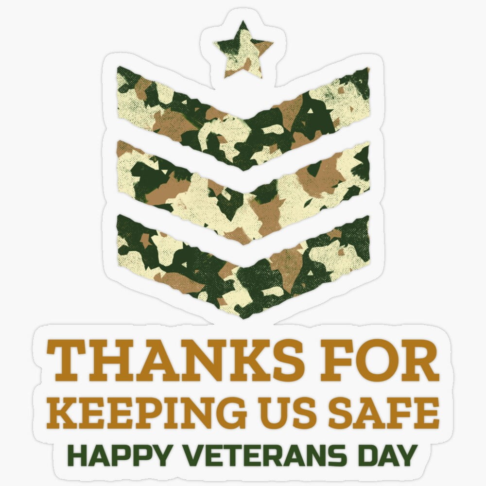 Kira Sticker With Veterans Day - Thank You For Keeping Us Safe ...