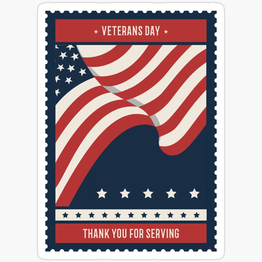 Kira Sticker With Veterans Day - Thank You For Serving Decorative ...