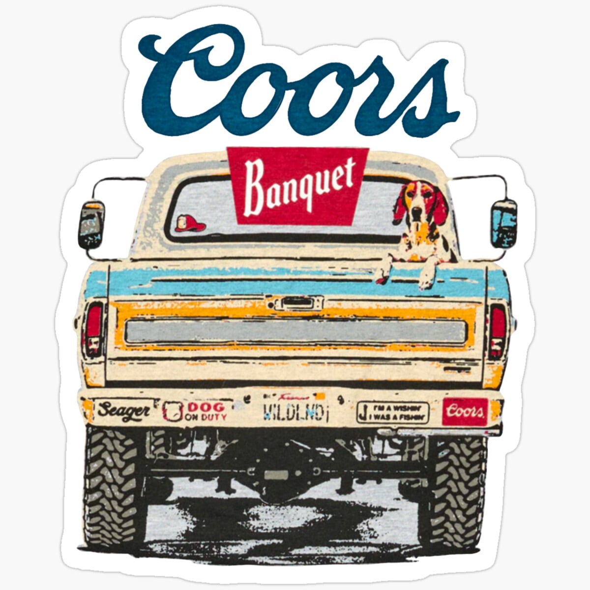 Kira Sticker - Vintage Beer Truck Sticker, Funny Waterproof Decal For ...