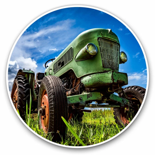 Kira Sticker With Vintage Green Tractor Farmer Farm Cool Gift ...