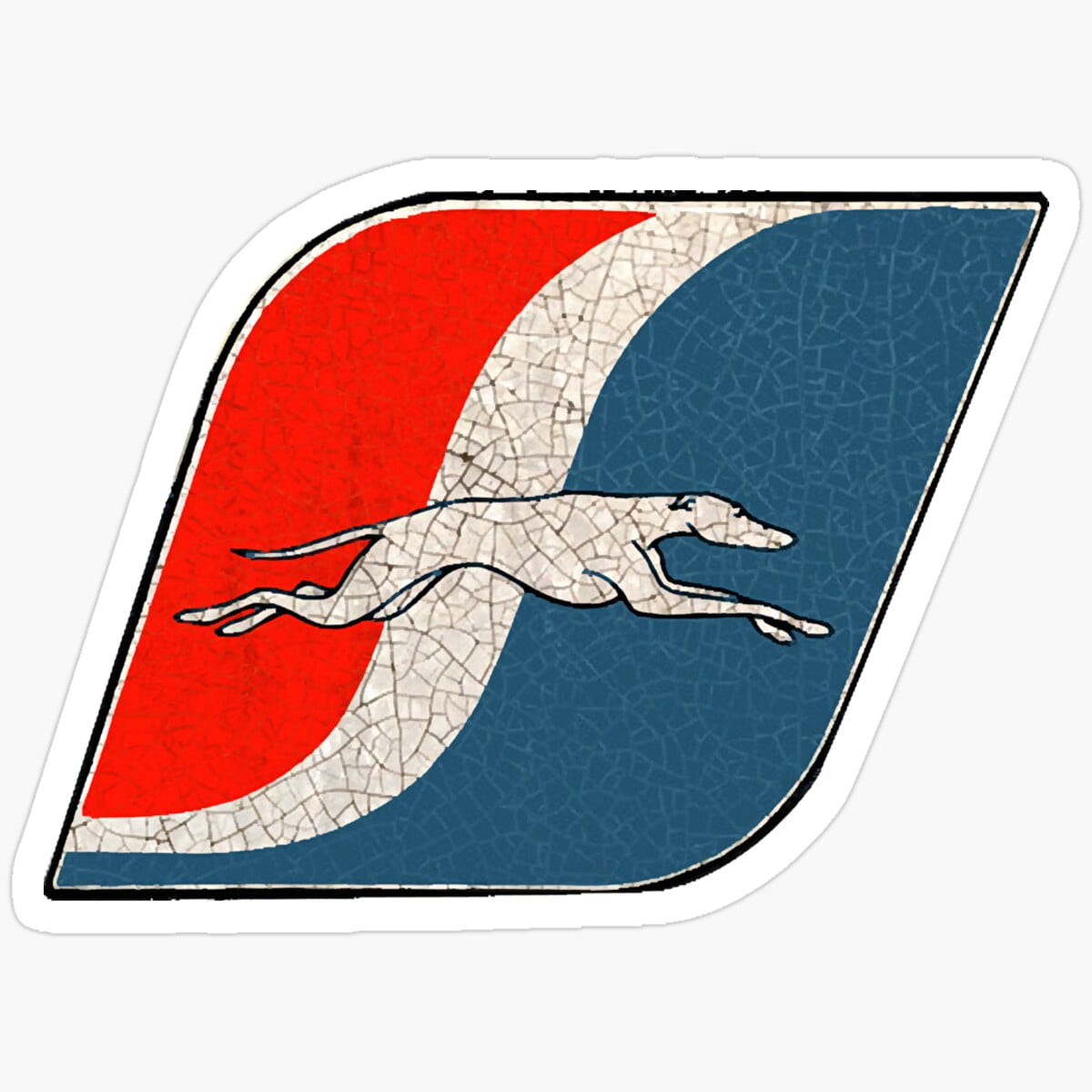 Kira Sticker - Vintage Greyhound Bus Lines Sticker, Funny Waterproof ...