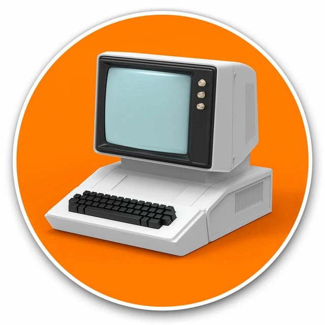 Kira Sticker With Vintage Pc Computer 80'S Retro Cool Gift Decorative ...