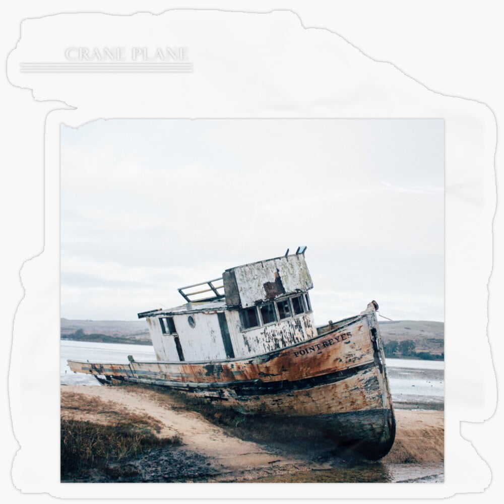 Kira Sticker With Vintage Style Photo Collage Of Ship Wreck Transparent Decorative Laptop, Phone ...