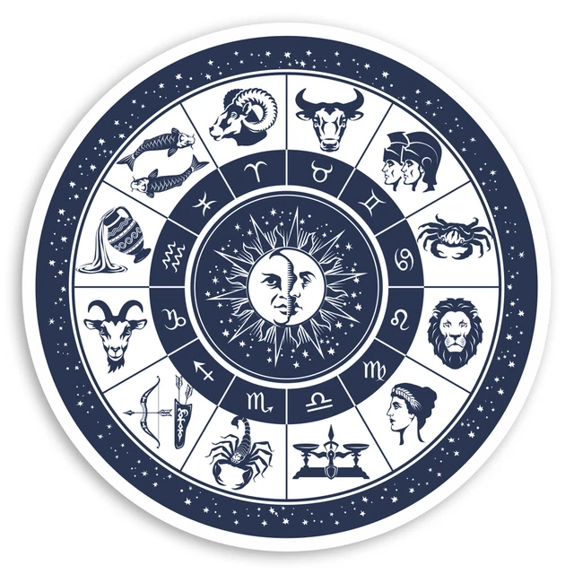 Kira Sticker With Vinyl Stickers Astrology Zodiac Signs Vinyl Stickers ...