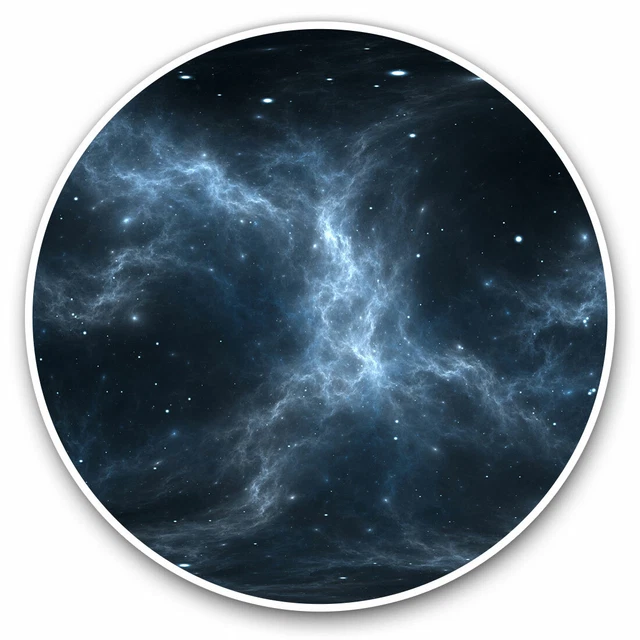 Kira Sticker With Vinyl Stickers - Black Space Nebula Galaxy Cool Gift ...