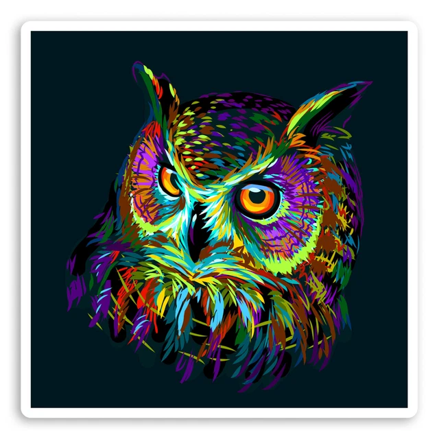 Kira Sticker With Vinyl Stickers Cool Owl Vinyl Stickers - Bird Tribal ...