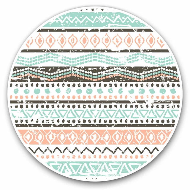 Kira Sticker With Vinyl Stickers -Ethnic Surf Pattern Boho Tribal Cool ...