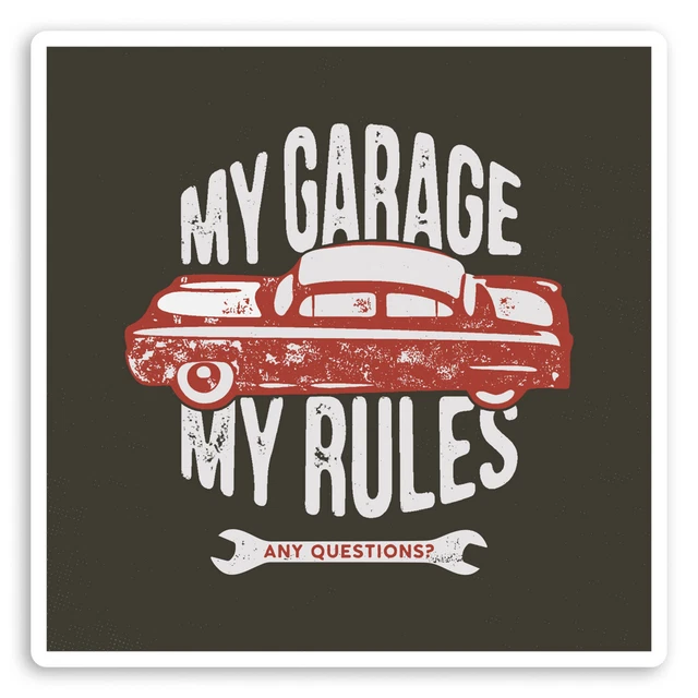 Kira Sticker With Vinyl Stickers My Garage Rules Vinyl Stickers ...