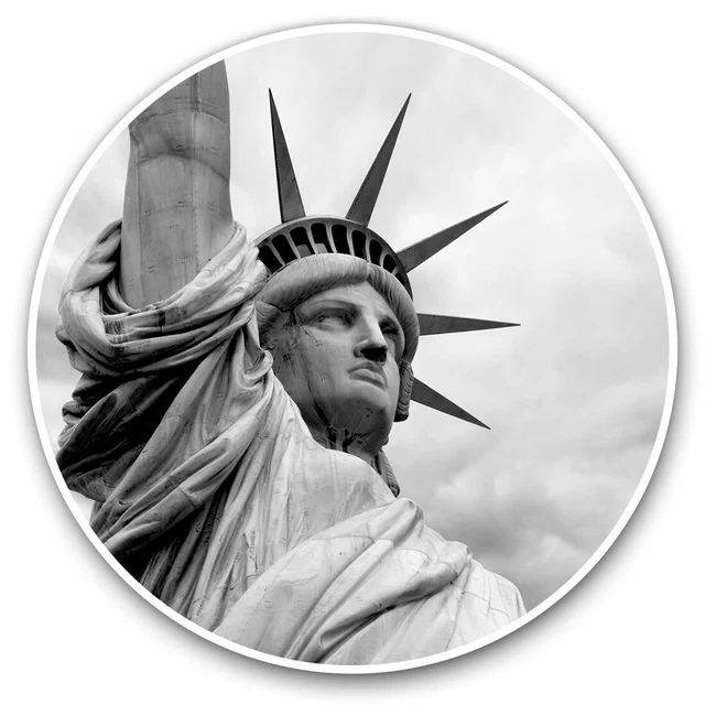 Kira Sticker With Vinyl Stickers -New York Statue Of Liberty Head Cool ...