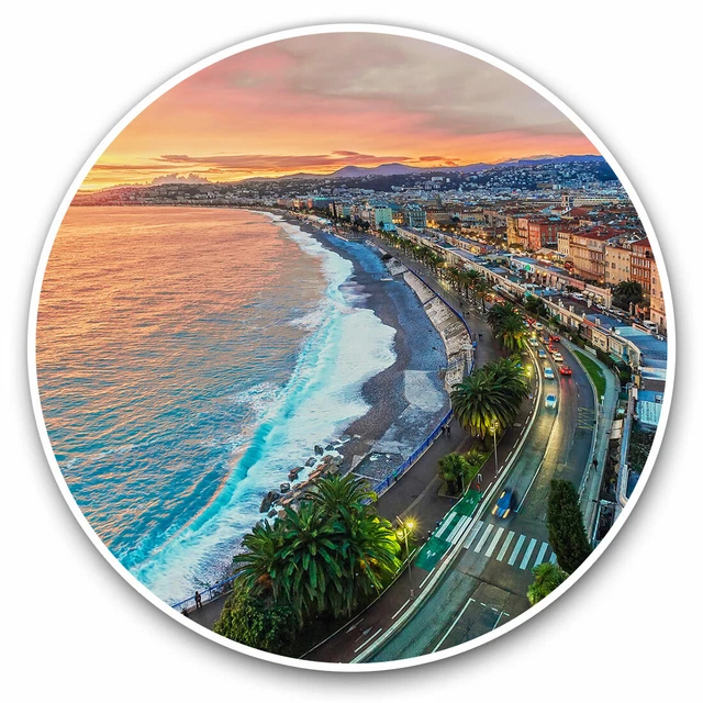 Kira Sticker With Vinyl Stickers -Nice France French Riviera Beach Cool ...