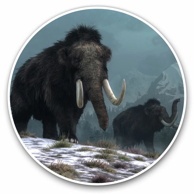 Kira Sticker With Vinyl Stickers -Prehistoric Woolly Mammoth Cool Gift ...