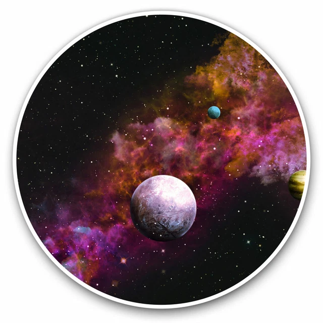 Kira Sticker With Vinyl Stickers - Solar System Stars Planets Galaxy ...