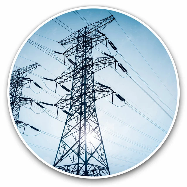 Kira Sticker With Voltage Towers Power Wires Electric Cool Gift ...