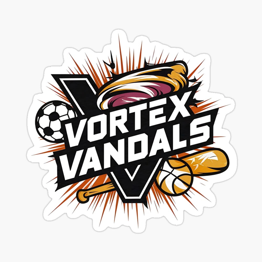 Kira Sticker - Vortex Vandals, A Freely Inventedports Teamperfect Sticker Gift For Everyone ...
