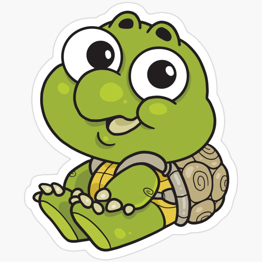 Kira Sticker - Vr Cute Turtle Sticker - Walmart.com