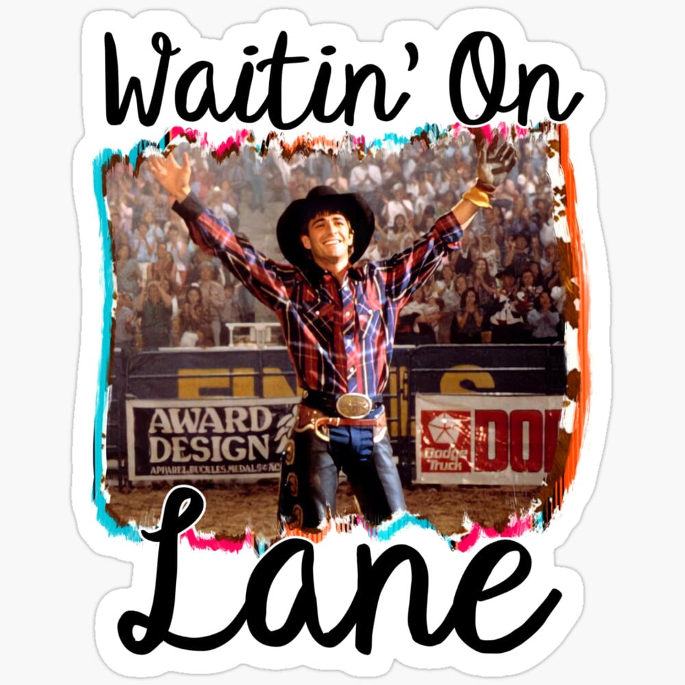 Kira Sticker - Waitin On Lane Cute 8 Seconds Cowboy Cowgirl Rodeo Bull ...