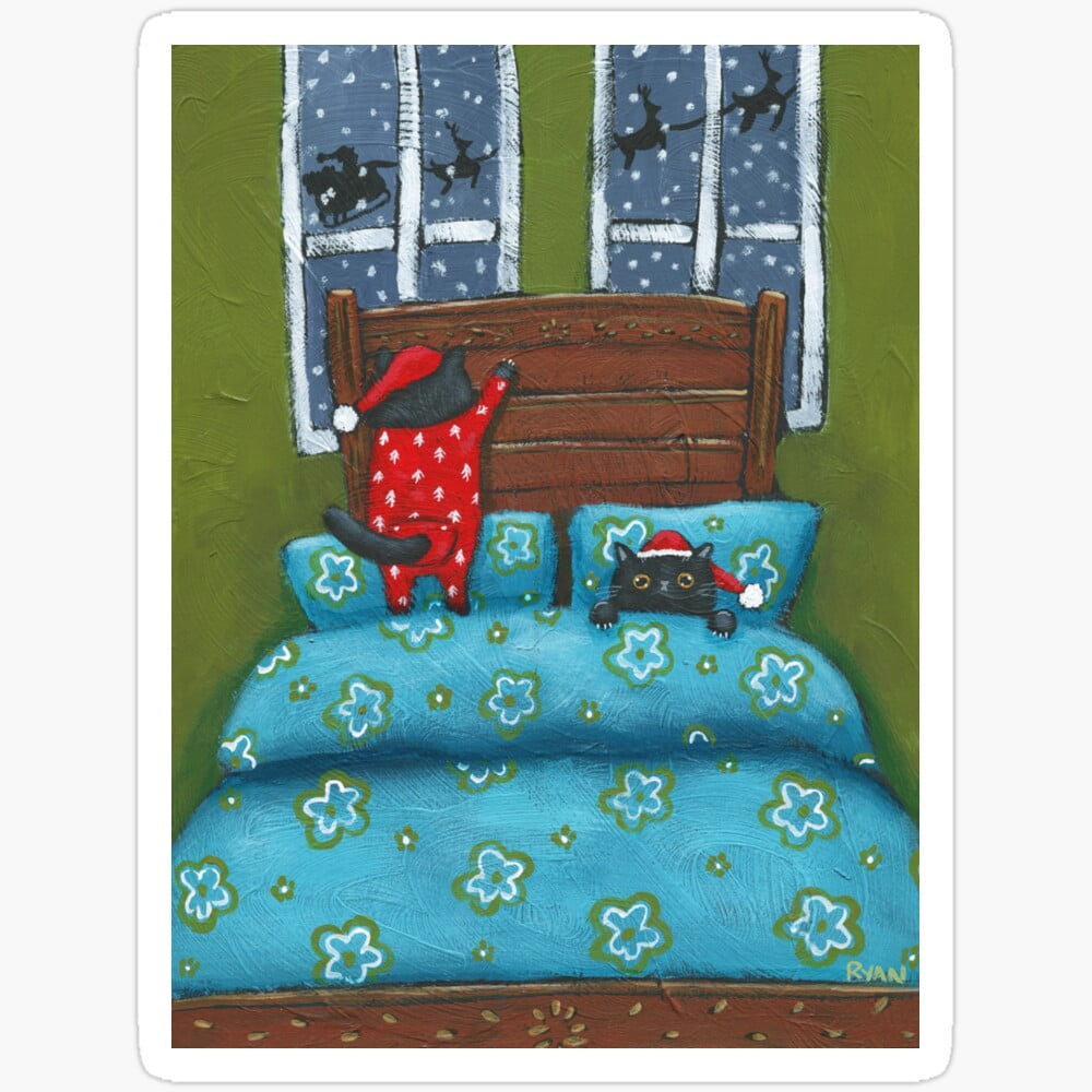 Kira Sticker - Waiting For Santa! - Phone Stickers, Waterproof Decals ...