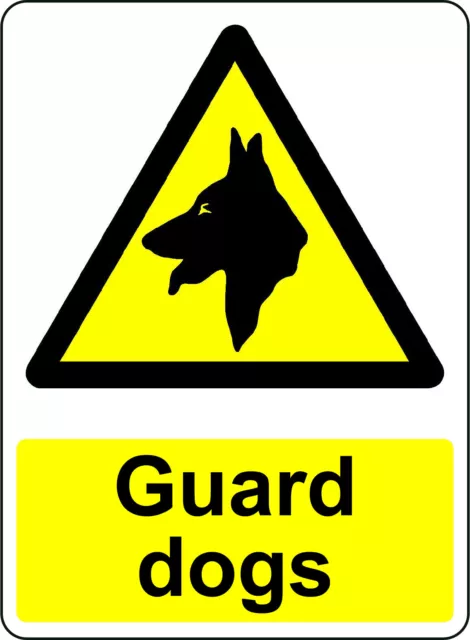 Kira Sticker With Warning Caution Guard Dogs Osha Decal Safety Sign Usa ...
