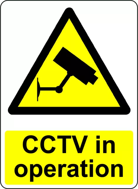 Kira Sticker With Warning Cctv In Operation Osha Decal Safety Sign Us ...