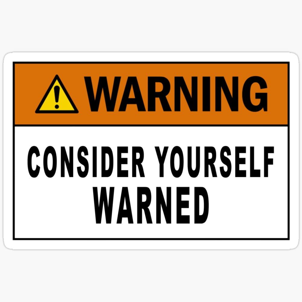 Kira Sticker - Warning Consider Yourself Warned Gift For You - Phone ...