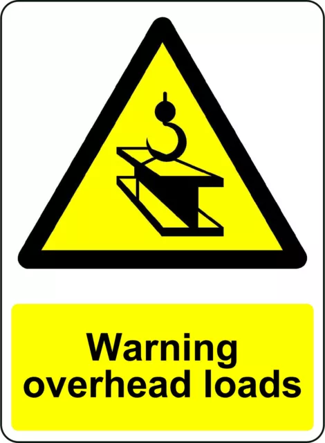 Kira Sticker With Warning Overhead Loads Osha Decal Safety Sign Usa ...